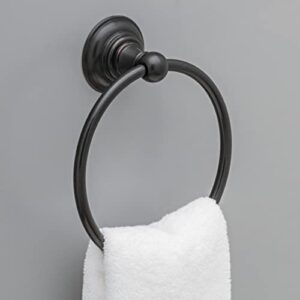 DELTA Providence -towel Ring, SpotShield Venetian Bronze , -bathroom Accessories, 134438 2.32 x 6.02 x 2.44 Inches