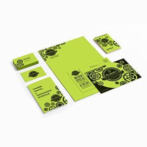 Neenah Wausau 21869 Astrobrights Colored Cardstock, 8.5” x 11”, 65 lb / 176 GSM, Vulcan Green, 250 Sheets