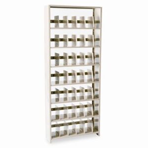 snap-together steel seven-shelf closed starter set, 36w x 12d x 88h, sand