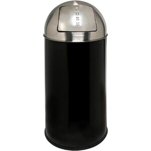 genuine joe - gjo58886 push open round top receptacle