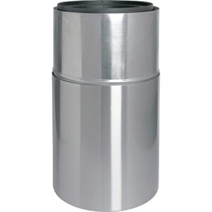 Genuine Joe Classic Cylinder 2-Piece Waste Receptacle, 35 Gal