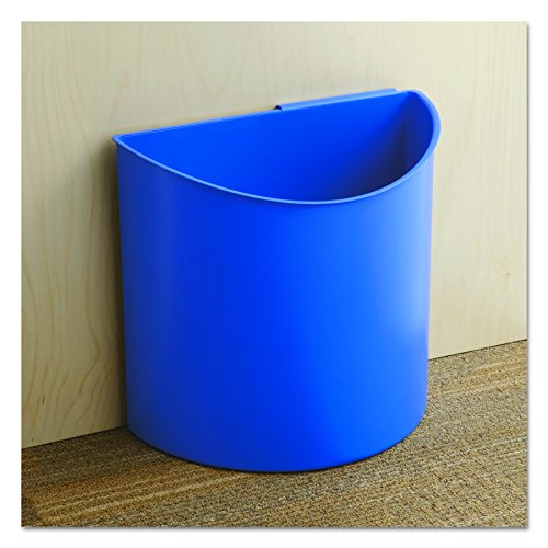 Safco Products Desk-Side Recycling Trash Can 9794BB, Black and Blue, Latching Receptacles, 3 Gallons Each, Value-Priced (9927BB)