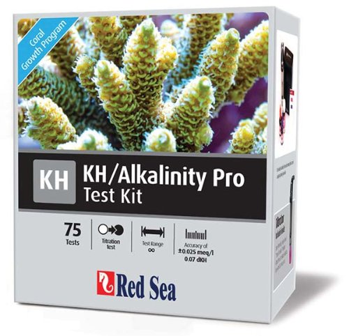 Red Sea Fish Pharm ARE21410 Saltwater KH/Alkalinity Pro Test Kit for Aquarium, 75 Tests