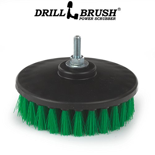 Construction Tools - Medium Scrub Brush - Threaded - 5/16 x 24 - fits Electric - Cordless - Air Pneumatic - Variable Speed - Dual Action - Orbital - Rotary - Buffer - Polisher – Machine