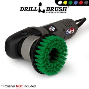 Construction Tools - Medium Scrub Brush - Threaded - 5/16 x 24 - fits Electric - Cordless - Air Pneumatic - Variable Speed - Dual Action - Orbital - Rotary - Buffer - Polisher – Machine