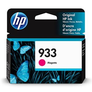 hp original 933 magenta ink cartridge | works with officejet 6100, 6600, 6700, 7110, 7510, 7610 series | cn059an