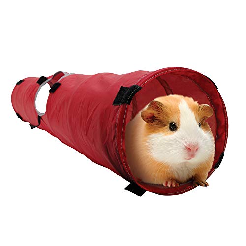 Living World Pet Tunnel, Red/Grey