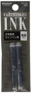 platinum preppy pen ink refill 2/pk black