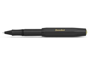 kaweco classic sport black gel/ballpoint pen including 0.7 mm rollerball pen refill for left-handed and right-handed in classic design with ceramic ball i gel rollerball 13.5 cm