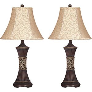 Signature Design by Ashley Mariana Antique Table Lamp, 2 Count, 28.5", Antique Brown