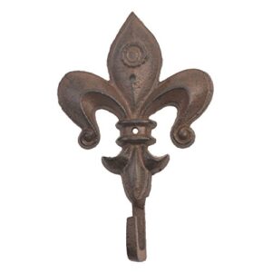 cast iron fleur de lis hook