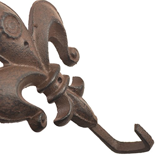 Cast Iron Fleur De Lis Hook