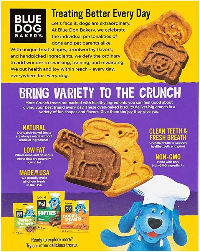 Blue Dog Bakery Natural Dog Treats, Perfect Trainers, Low Calorie Dog Training Treats, Chicken & Cheese Flavor, 6oz, 1 Count