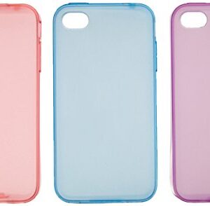 Generic Carrying Case for iPhone 4 - Non-Retail Packaging - Pink/Purple/Blue