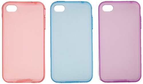 Generic Carrying Case for iPhone 4 - Non-Retail Packaging - Pink/Purple/Blue