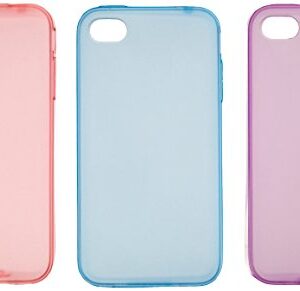 Generic Carrying Case for iPhone 4 - Non-Retail Packaging - Pink/Purple/Blue