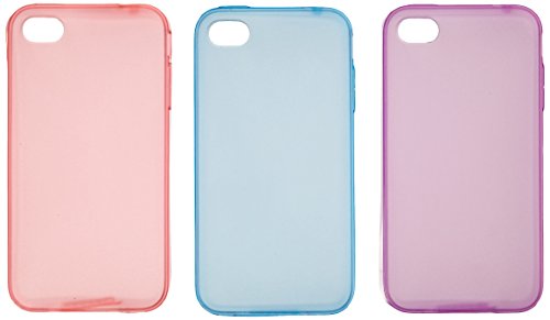 Generic Carrying Case for iPhone 4 - Non-Retail Packaging - Pink/Purple/Blue