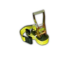 everest - s1022 premium ratchet tie down 1 pk 2 in. x 27 ft 3333 lbs. working load 10000 lbs. break strength flat-hook cargo straps perfect for moving appliances, lawn equipment and motorcycles, vibrant everest yellow