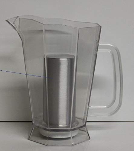 Polar ICE Pitcher with Aluminum Polar ICE Chamber (Crystal Clear/Brushed Aluminum Ice Chamber)