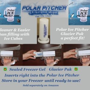 Polar ICE Pitcher with Aluminum Polar ICE Chamber (Crystal Clear/Brushed Aluminum Ice Chamber)