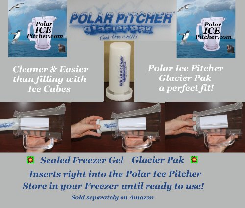 Polar ICE Pitcher with Aluminum Polar ICE Chamber (Crystal Clear/Brushed Aluminum Ice Chamber)