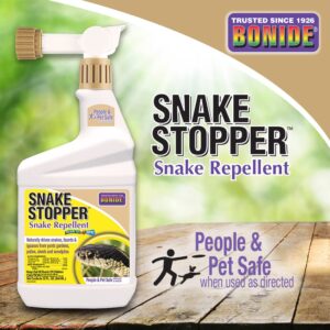 Bonide Snake Stopper Snake Repellent, 32 oz Ready-to-Spray, Deter Snakes from Yard & Garden, People & Pet Safe