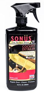 sonus cockpit detailer anti-static cockpit detail spritz, 16 fl. oz.