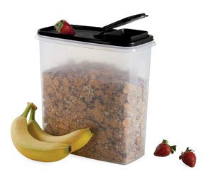 tupperware modular mates super cereal 20 cup storer jet black