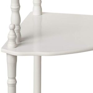 Frenchi Home Furnishing 5-Tier Corner Stand, White