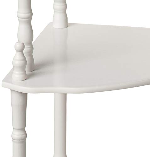 Frenchi Home Furnishing 5-Tier Corner Stand, White