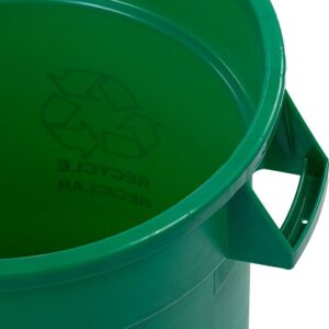 Carlisle FoodService Products 34105509 Bronco Round Waste Container Only, 55 Gallon, Green