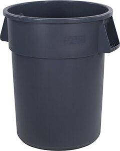 cfs 34105523 bronco round waste container only, 55 gallon, gray