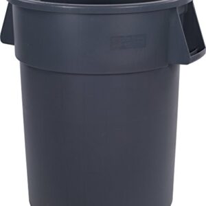 CFS 34105523 Bronco Round Waste Container Only, 55 Gallon, Gray