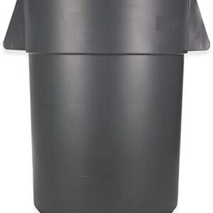 CFS 34105523 Bronco Round Waste Container Only, 55 Gallon, Gray