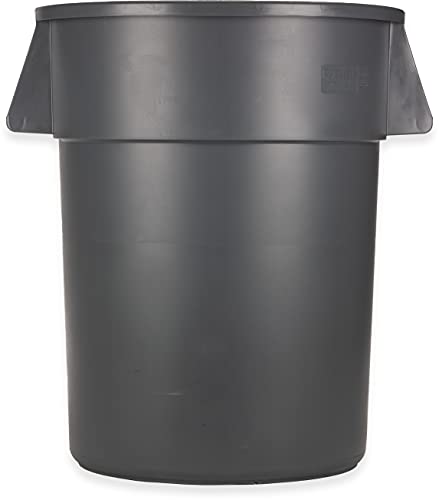 CFS 34105523 Bronco Round Waste Container Only, 55 Gallon, Gray