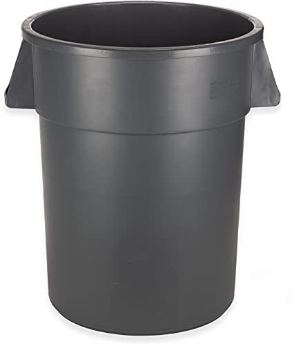 CFS 34105523 Bronco Round Waste Container Only, 55 Gallon, Gray