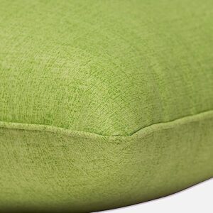 Pillow Perfect Pompeii Solid Indoor/Outdoor Lumbar Pillow Plush Fill, Weather and Fade Resistant, Lumbar - 11.5" x 18.5",, Green, 2 Count