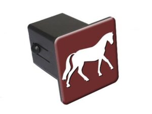 graphics and more horse - 2" tow trailer hitch cover plug insert truck pickup rv