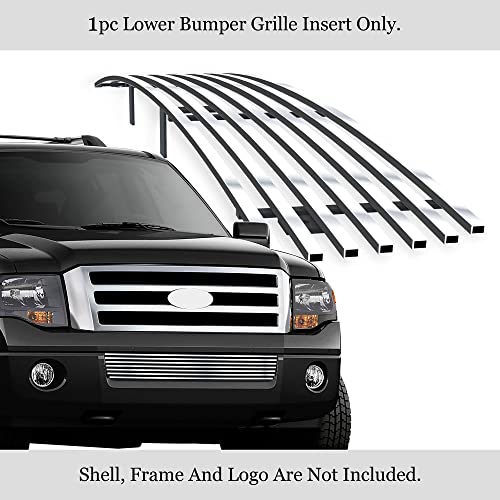 APS Compatible with 2007-2014 Ford Expedition Lower Bumper Billet Grille Grill Insert F65335A