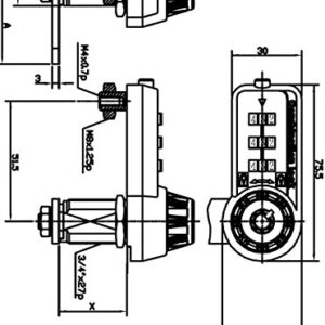 Combi-Cam Ultra, 7440S & Keys, 0.625, Chrome