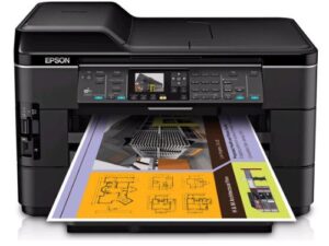 epson workforce wf-7520 wireless all-in-one wide-format color inkjet printer, scanner, copier, fax (c11cb58201)