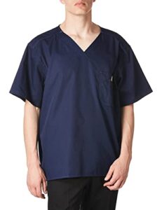 carhartt ripstop: men’s chest pocket v-neck top — navy, xl