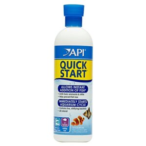 api quick start freshwater and saltwater aquarium nitrifying bacteria 16-ounce bottle