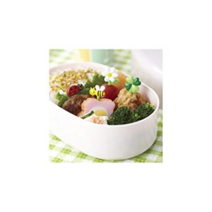 CuteZCute Bento Food Pick, 8-Piece, Honey Bee Flowers