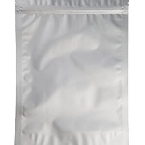 (50) - 8"x12"x4" Zip Seal Stand Up One Color Mylar Bag Gusseted Pouches - 5 mil Genuine Resealable Aluminum Foil-Lined Bag for Long Term Food, Grain, Baking, Coffee, Storage Container