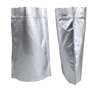 (50) - 8"x12"x4" Zip Seal Stand Up One Color Mylar Bag Gusseted Pouches - 5 mil Genuine Resealable Aluminum Foil-Lined Bag for Long Term Food, Grain, Baking, Coffee, Storage Container