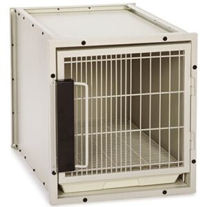 proselect steel modular kennel pet cage, small, sandstone