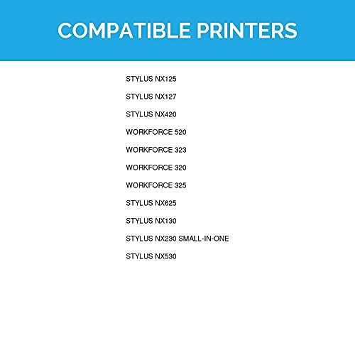 LD Products Remanufactured Ink Cartridge Replacement for Epson 125 (2 Black, 1 Cyan, 1 Magenta, 1 Yellow, 5-Pack)