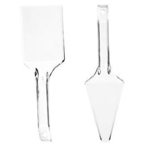 cake server set - square and triangle servers 2 pieces