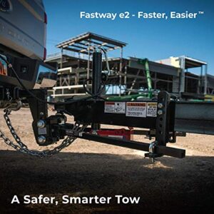 Fastway e2 2-Point Sway Control Trunnion Hitch, 92-00-0800, 8,000 Lbs Trailer Weight Rating, 800 Lbs Tongue Weight Rating, Weight Distribution Kit Includes Standard Hitch Shank, Ball NOT Included